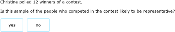 IXL - Identify representative, random and biased samples (Year 7 maths ...