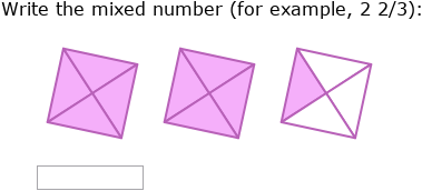 IXL - Mixed numbers: what mixed number is shown? (Year 4 maths practice)