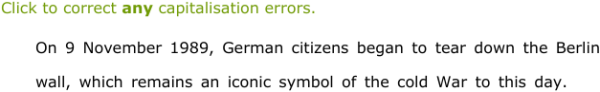 IXL - Correct capitalisation errors (Year 10 English practice)