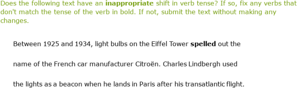 IXL - Identify and correct inappropriate shifts in verb tense (Year 10 ...