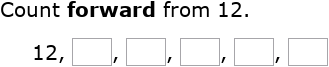 IXL - Count forward - up to 20 (Foundation maths practice)