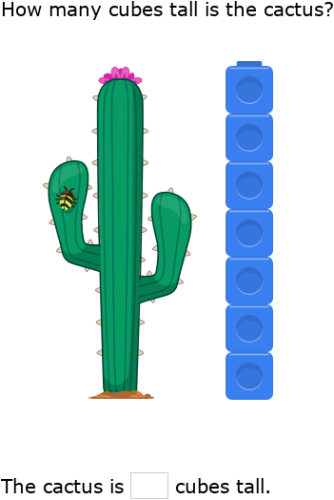 IXL - Measure height with cubes (Foundation maths practice)