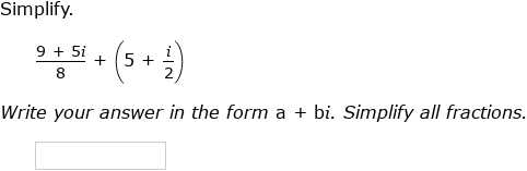 IXL - Add and subtract complex numbers (Year 11 maths practice)