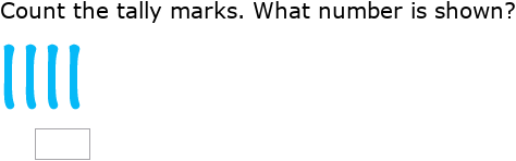 IXL - Tally marks - up to 10 (Foundation maths practice)