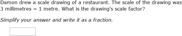 IXL - Scale drawings: word problems (Year 8 maths practice)