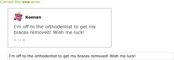 IXL - Correct errors in everyday use (Year 12 English practice)