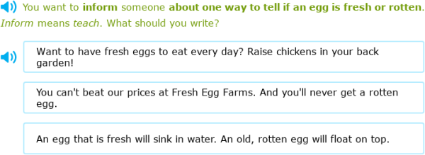 IXL - Choose the text that matches the writer's purpose (Year 2 English ...