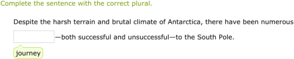 IXL - Form and use plurals: review (Year 9 English practice)