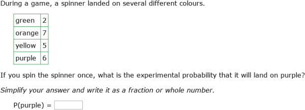 IXL - Experimental probability (Year 9 maths practice)