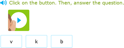 IXL - Choose the letter that matches the consonant sound: b, d, j, k, p ...