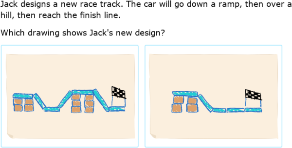 IXL - Design a race car track (Year 1 science practice)