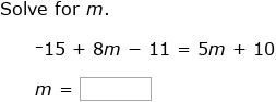 IXL - Solve equations with variables on both sides (Year 9 maths practice)