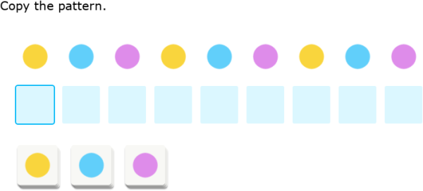 IXL - Colour patterns (Foundation maths practice)