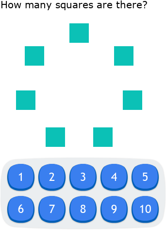 IXL - Count shapes in rings - up to 10 (Foundation maths practice)