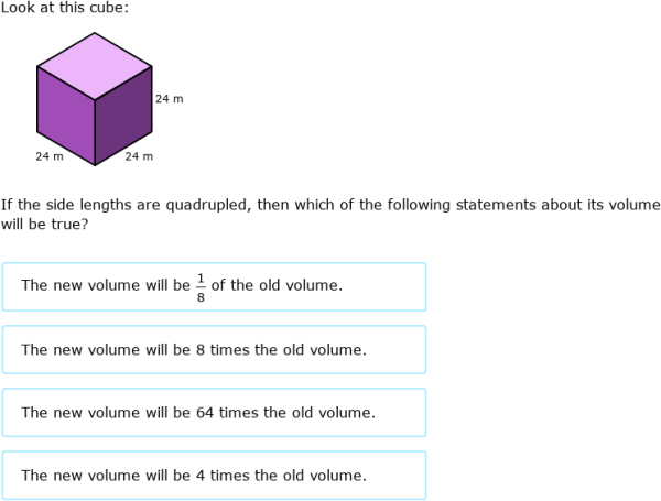 IXL - Perimeter, area and volume: changes in scale (Year 9 maths practice)