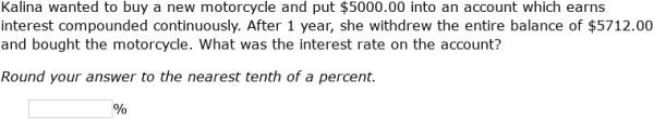 IXL - Continuously compounded interest (Year 10 maths practice)