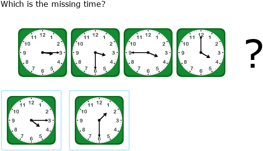 IXL - Time patterns (Year 2 maths practice)