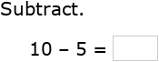 IXL - Subtracting 5 (Year 1 maths practice)