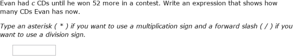 IXL - Write variable expressions: word problems (Year 7 maths practice)
