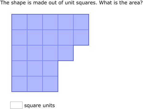 IXL - Find the area of figures made of unit squares (Year 3 maths practice)