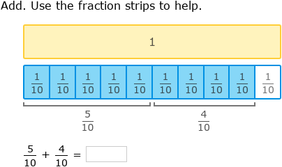 IXL - Add fractions with like denominators using strip models (Year 5 ...