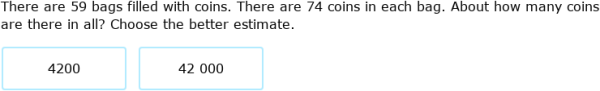 IXL - Estimate products: word problems (Year 5 maths practice)