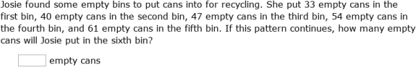 IXL - Number patterns: word problems (Year 4 maths practice)