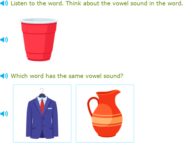 IXL - Find the word with the same vowel sound (Foundation English practice)