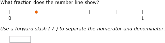 IXL - Unit fractions on number lines (Year 5 maths practice)