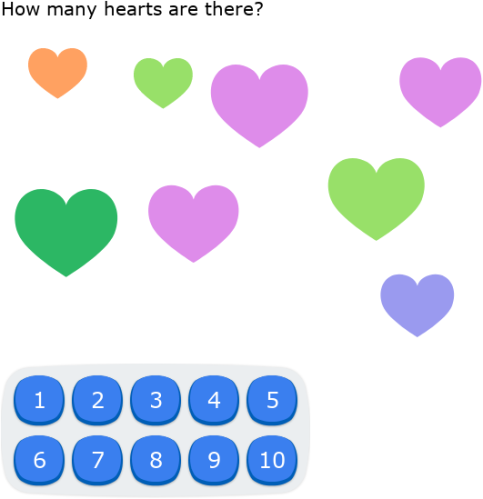 IXL - Count shapes - up to 10 (Preschool maths practice)
