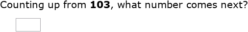 IXL - Count forward - up to 120 (Year 1 maths practice)