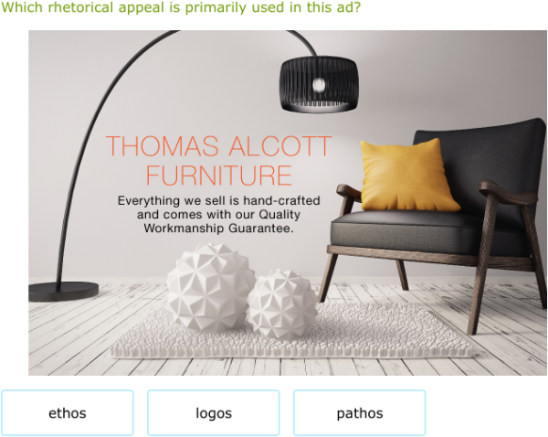 IXL - Identify appeals to ethos, pathos and logos in advertisements ...
