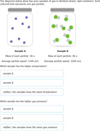 IXL - Identify how particle motion affects temperature and pressure ...