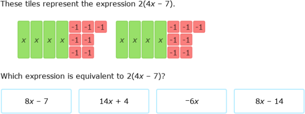 IXL - Identify equivalent linear expressions using algebra tiles (Year ...