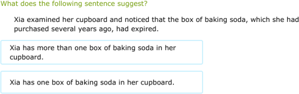 IXL - What does the punctuation suggest? (Year 8 English practice)