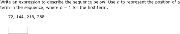 IXL - Write variable expressions for arithmetic sequences (Year 7 maths practice)