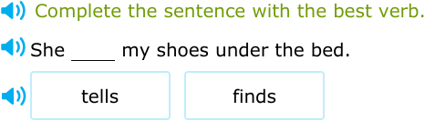 IXL - Use action verbs (Year 1 English practice)