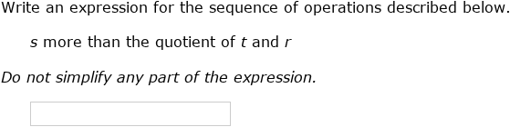 IXL - Write variable expressions (Year 8 maths practice)