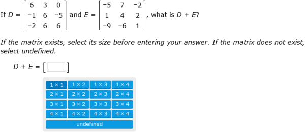 IXL - Add and subtract matrices (Year 12 maths practice)