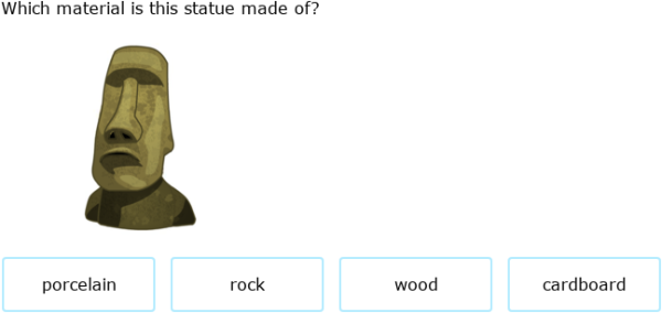 IXL - Identify materials in objects (Year 3 science practice)