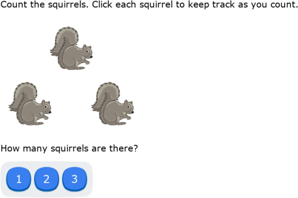 IXL - Learn to count to 3 (Foundation maths practice)
