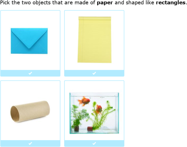 IXL - Classify objects by shape, colour, material and texture (Year 1 ...