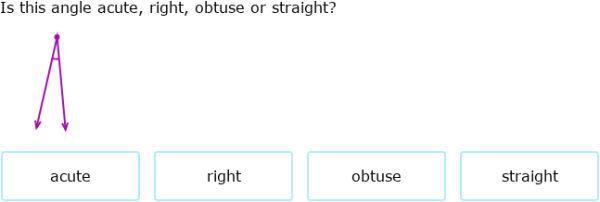 IXL - Acute, right, obtuse and straight angles (Year 5 maths practice)