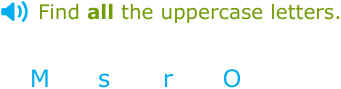 IXL - Find all the uppercase letters (Preschool English practice)