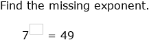 IXL - Find the missing exponent or base (Year 6 maths practice)