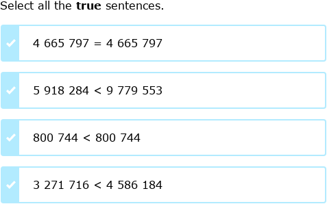IXL - Compare numbers: up to millions (Year 4 maths practice)