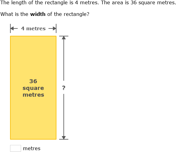 IXL - Find the missing side length of a rectangle (Year 3 maths practice)