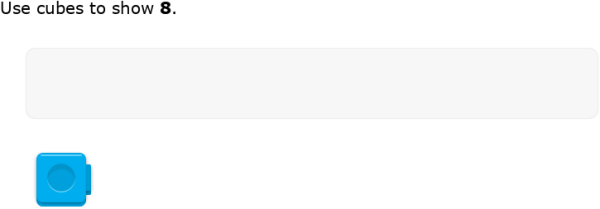 IXL - Show numbers with cubes - up to 10 (Foundation maths practice)