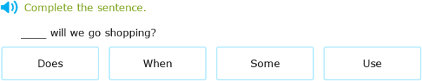 IXL - Complete the sentence with the correct sight word (Year 2 English ...