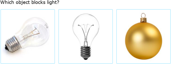 IXL - Which lets light go through? (Foundation science practice)